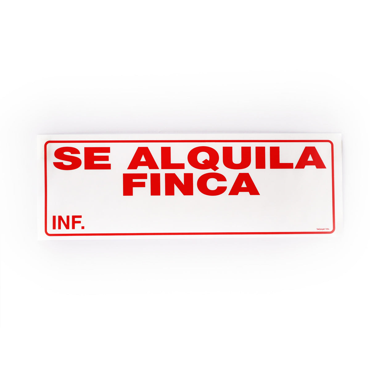 Aviso Se Alquila Finca – Belpapel